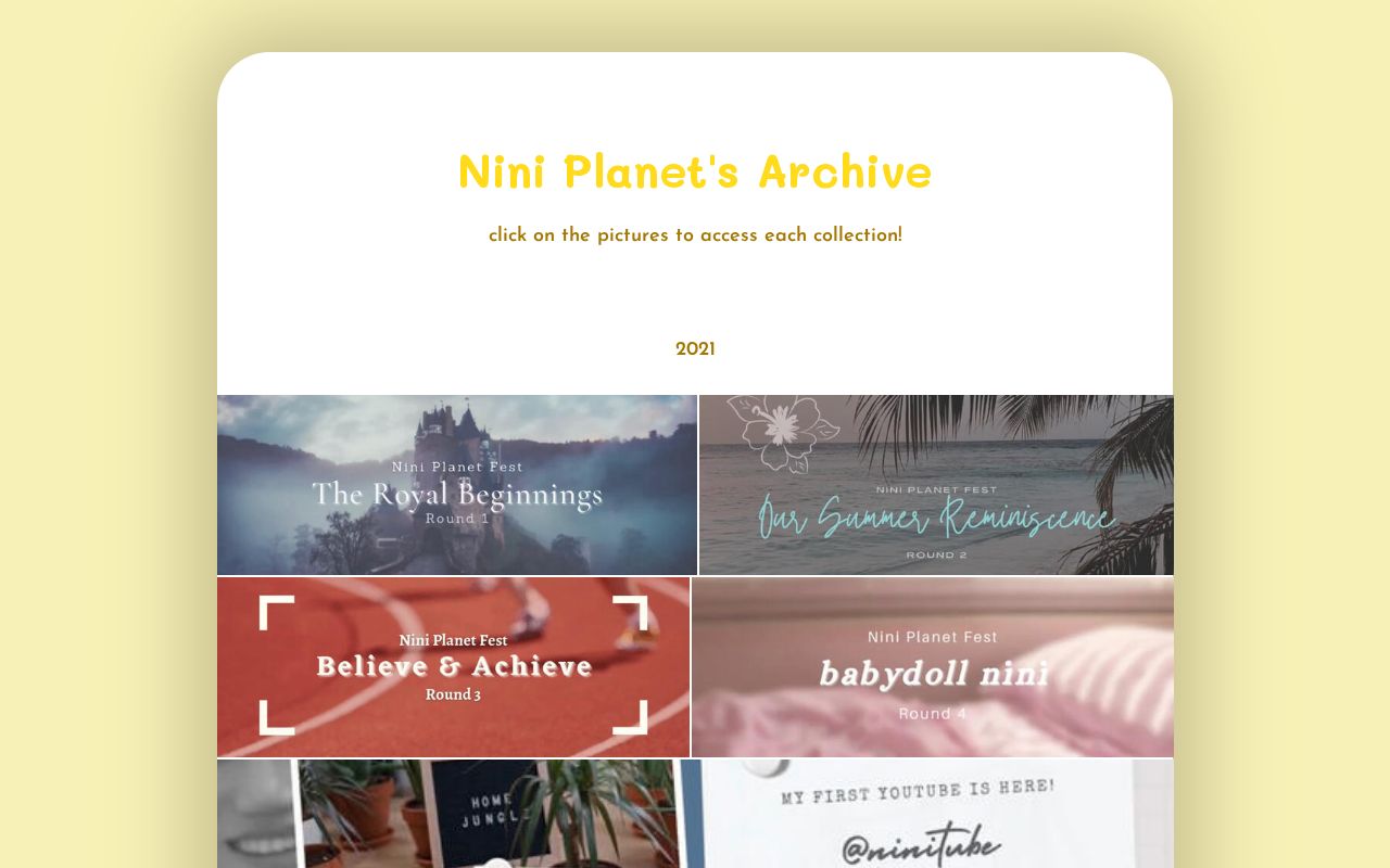 Nini Planet's Archive